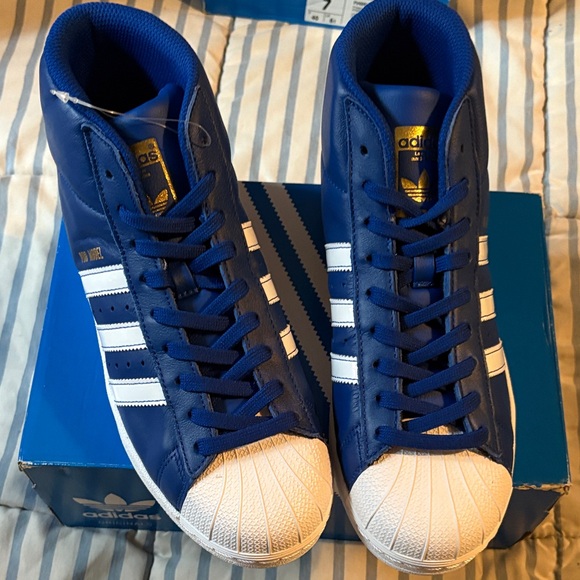adidas | Shoes | Adidas Pro Model J Royal Blue And White Sneakers ...
